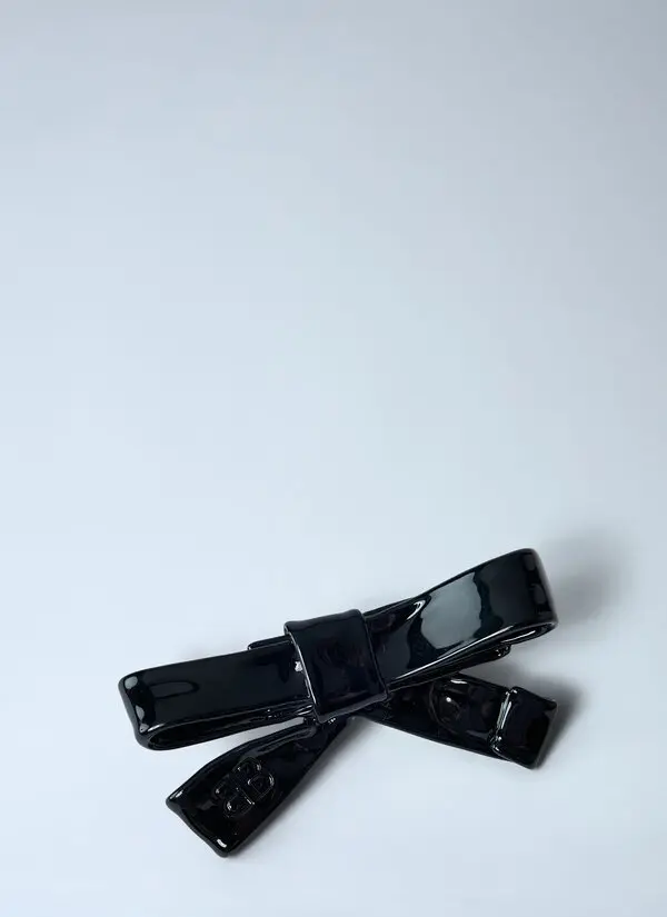 Balenciaga Bow Earrings - Black