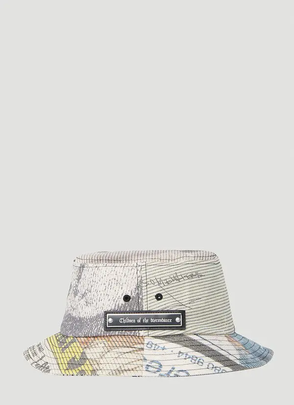 CHILDREN OF THE DISCORDANCE Yagi Bandana Patch Bucket Hat - Grey