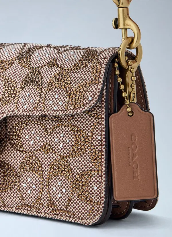 COACH Soft Tabby Shoulder Bag 20 In Crystal Signature Jacquard