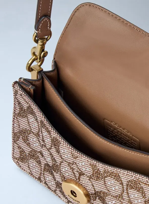 COACH Soft Tabby Shoulder Bag 20 In Crystal Signature Jacquard