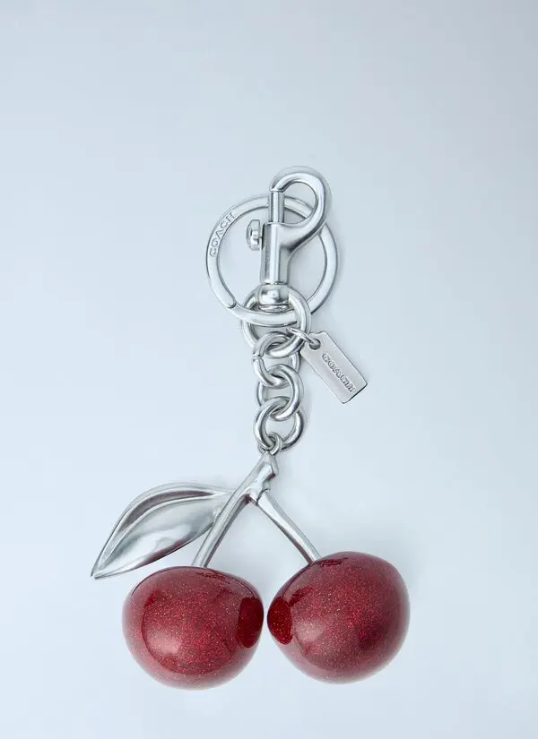 COACH Cherry Bag Charm - Red