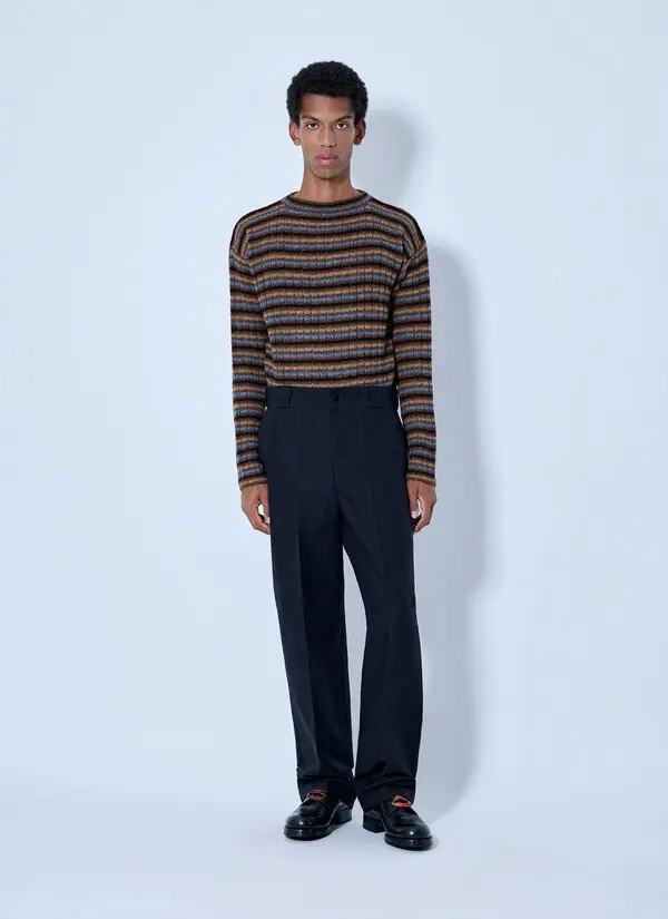 Prada Shetland Wool Boatneck Sweater