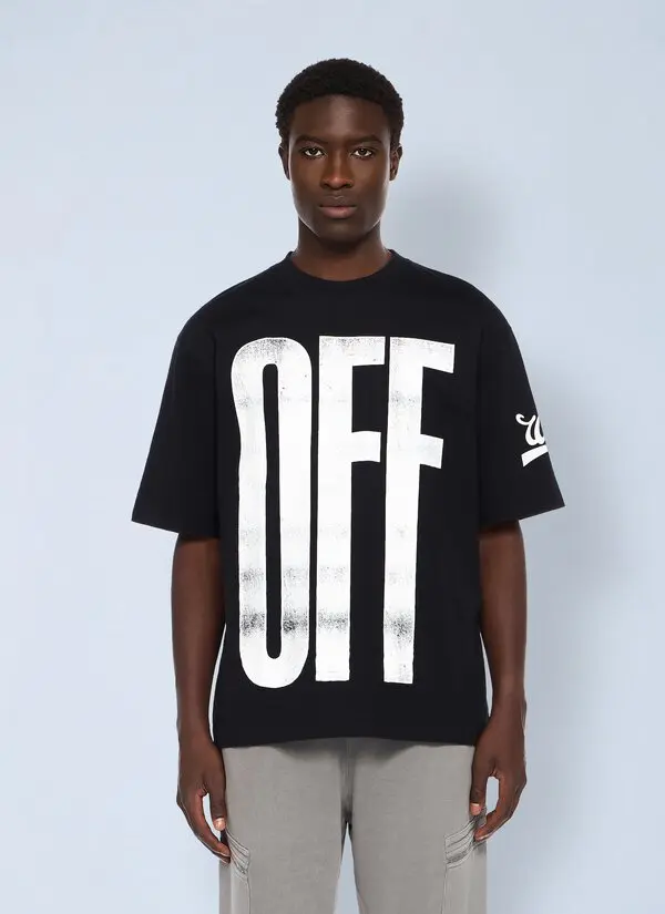 Off-White Big Off Diagonal Skate Logo T-shirt - Black