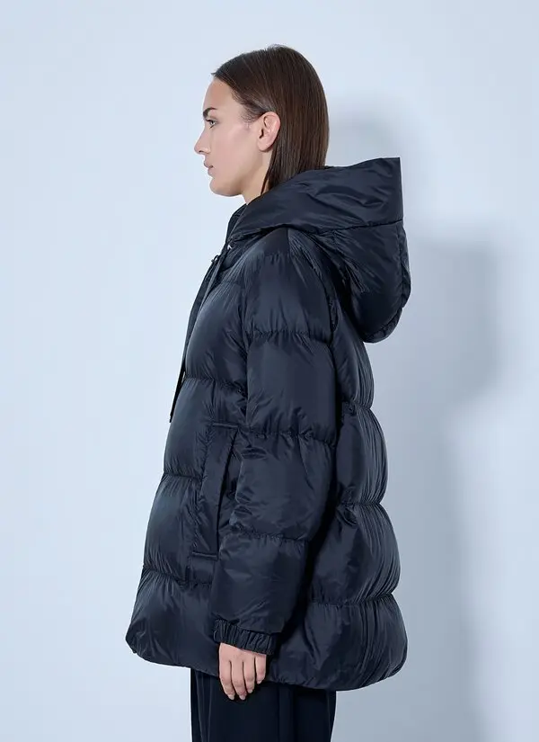 Max Mara Hooded Puffer Jacket - Black