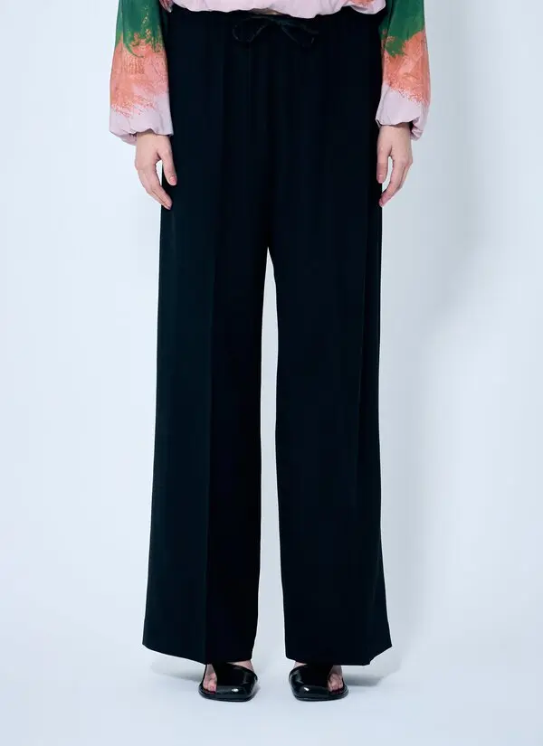 Dries Van Noten Puvis Wool Pants - Black