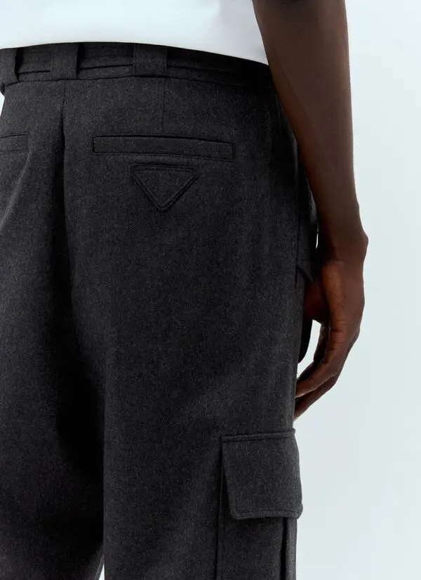Prada Flannel Cargo Pants