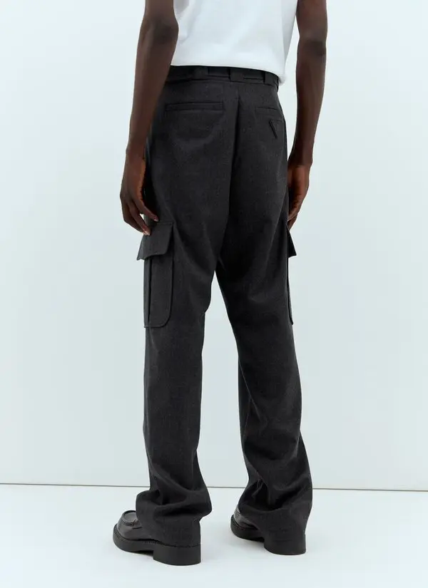 Prada Flannel Cargo Pants