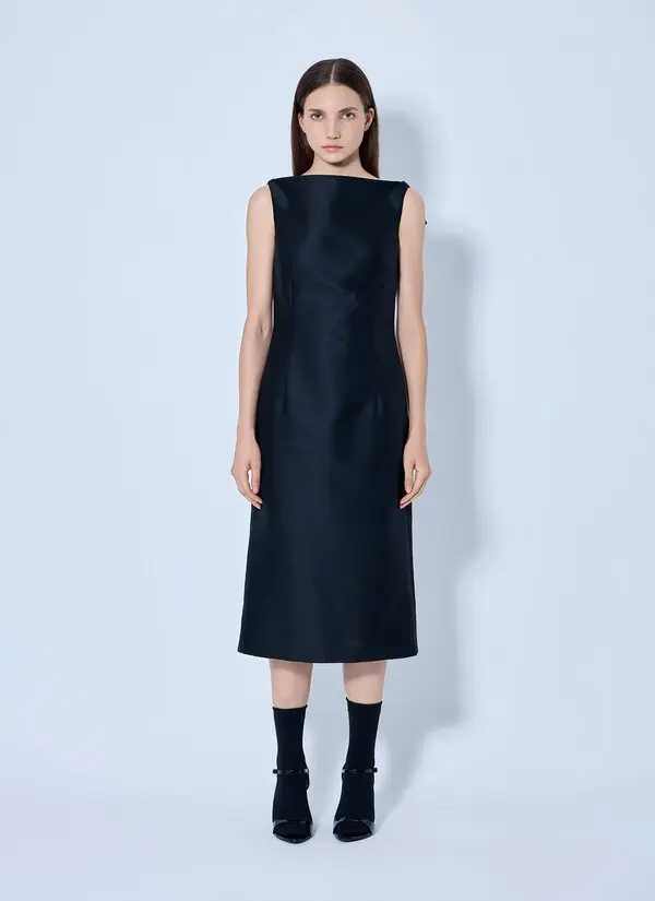 Balenciaga Sleeveless Midi Dress - Black