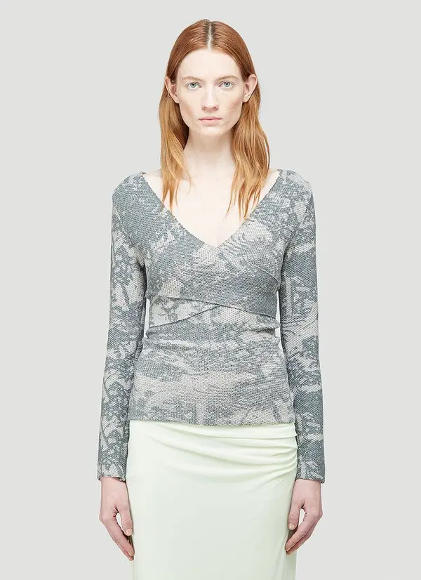 Eckhaus Latta Poison Wrap Top