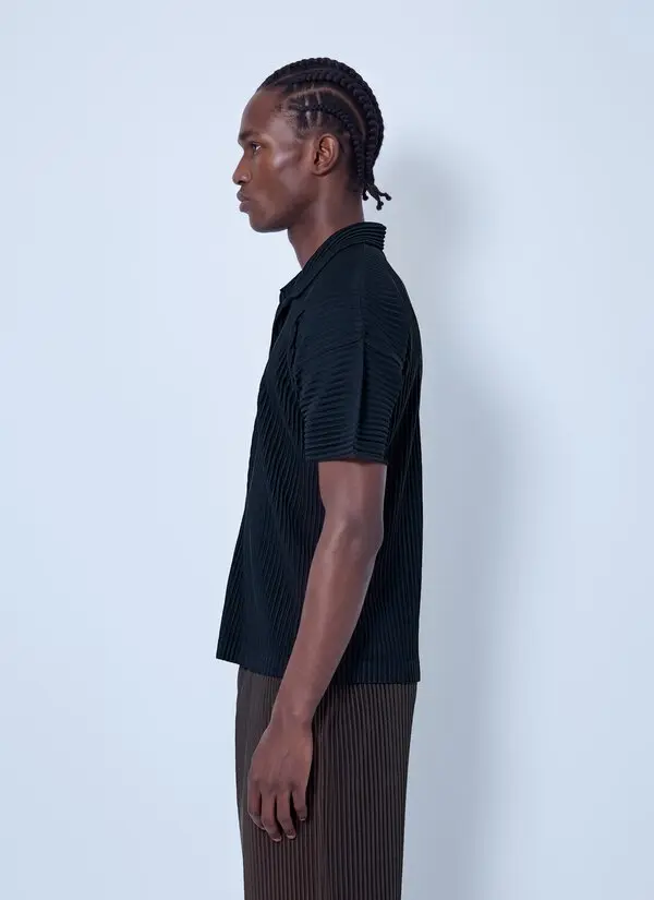 Issey Miyake Basics Polo Shirt - Black
