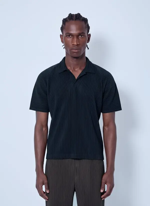 Issey Miyake Basics Polo Shirt - Black
