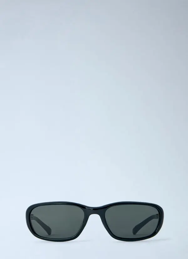 GENTLE MONSTER Hills 01 Wraparound Sunglasses - Black