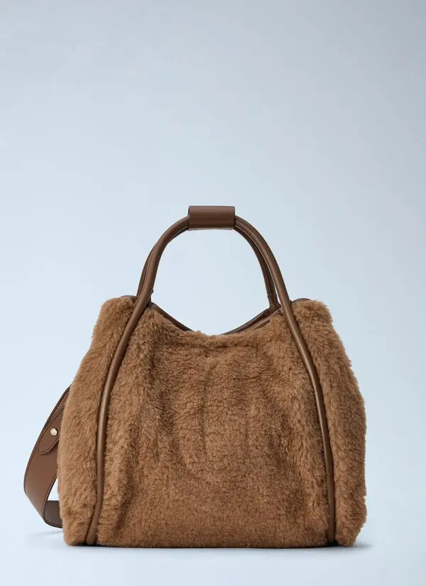 Max Mara Teddy Marine Small Handbag - Camel
