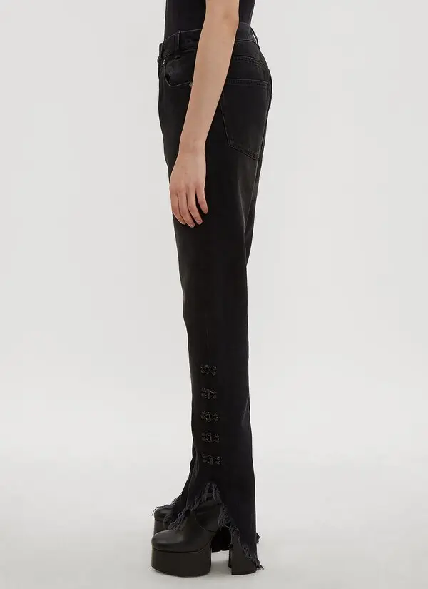 OLIVER THEYSKENS Hook And Eye Straight Leg Jeans
