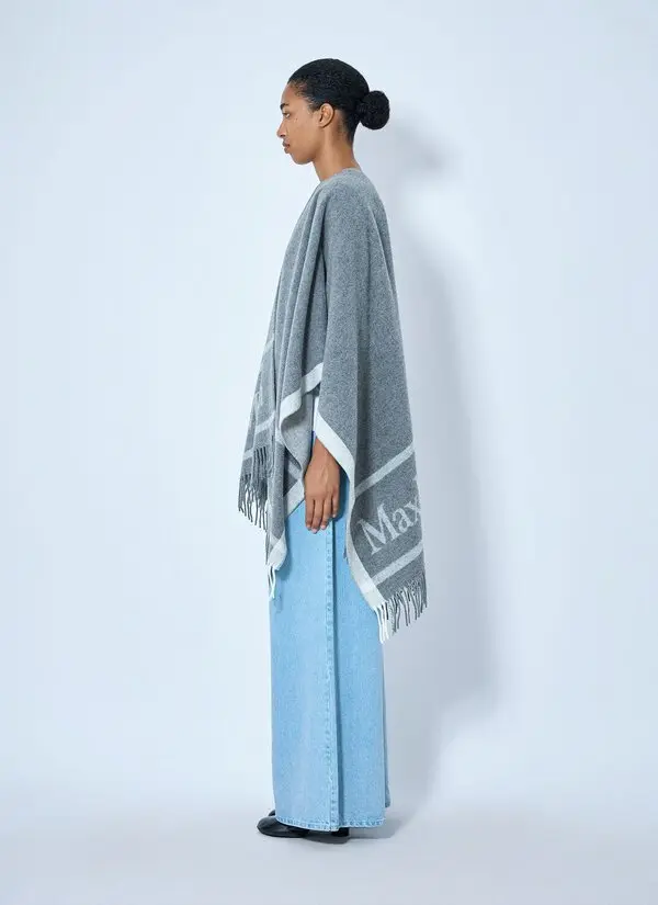 Max Mara Woven Fringe Poncho