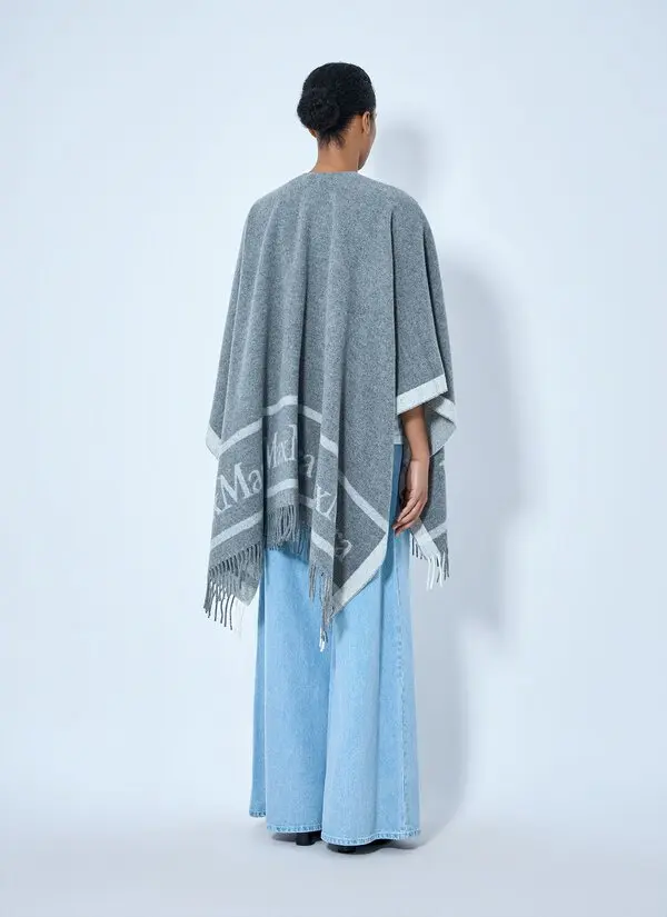 Max Mara Woven Fringe Poncho