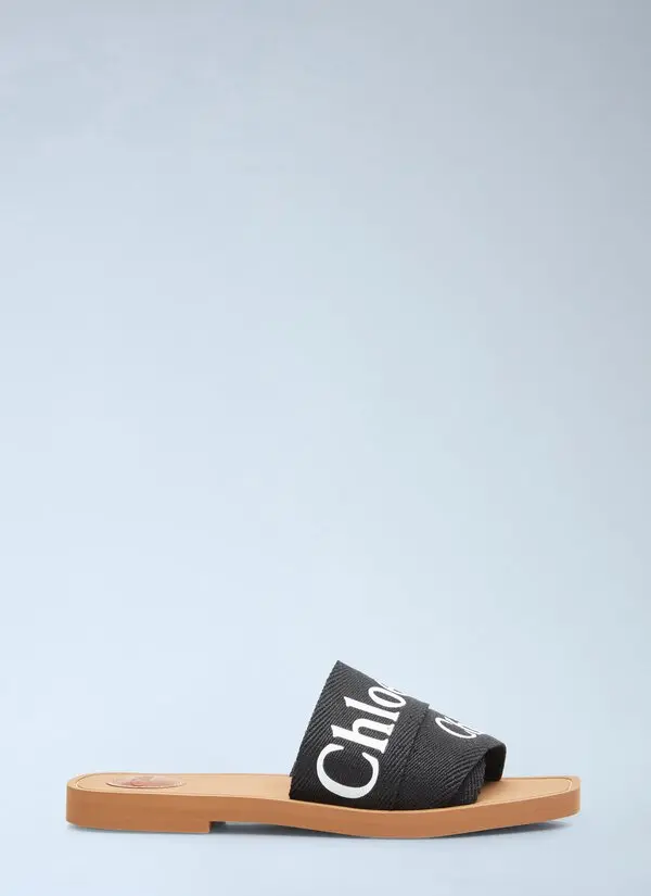 Chloé Woody Slides - Black