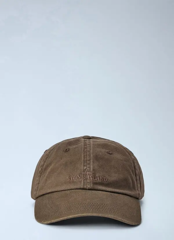 Stone Island Cotton Twill Cap - Brown