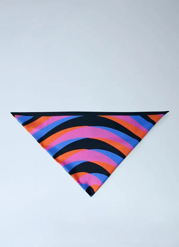 Dries Van Noten Geometric Patterned Silk Scarf - Multicolor
