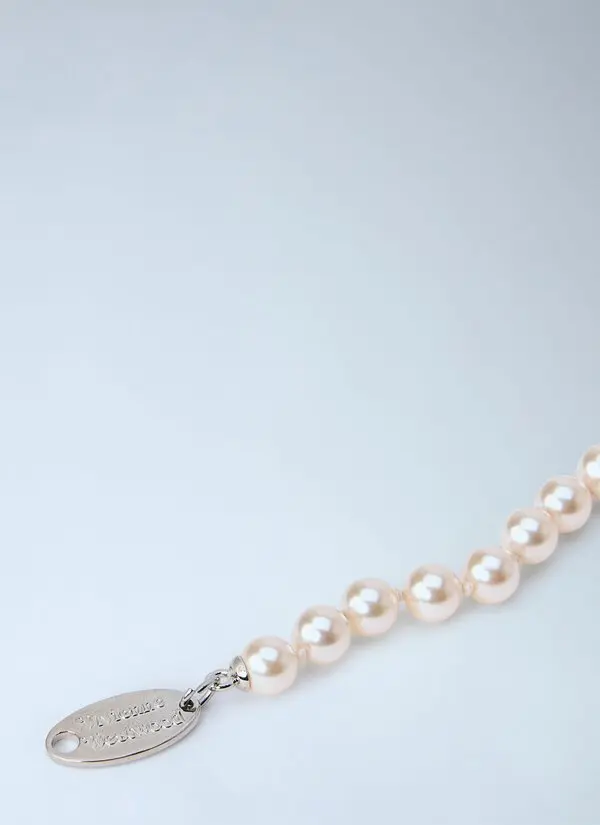 VIVIENNE WESTWOOD Simonetta Pearl Necklace - Silver