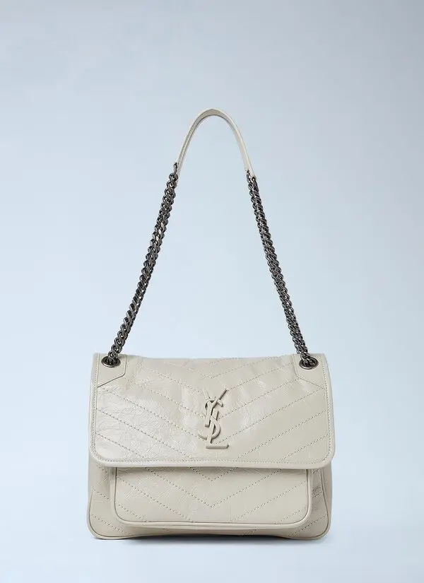 Saint Laurent Niki Medium Shoulder Bag - Beige