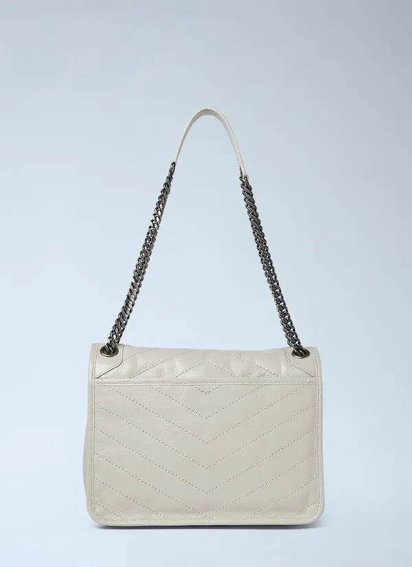 Saint Laurent Niki Medium Shoulder Bag - Beige