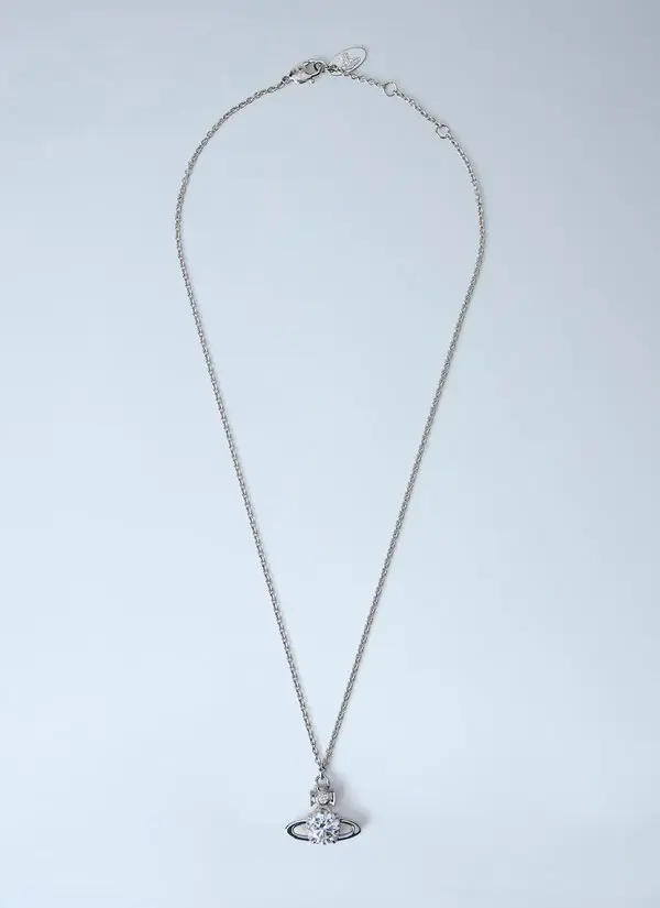 VIVIENNE WESTWOOD Agnatha Bas Relief Pendant Necklace - Silver