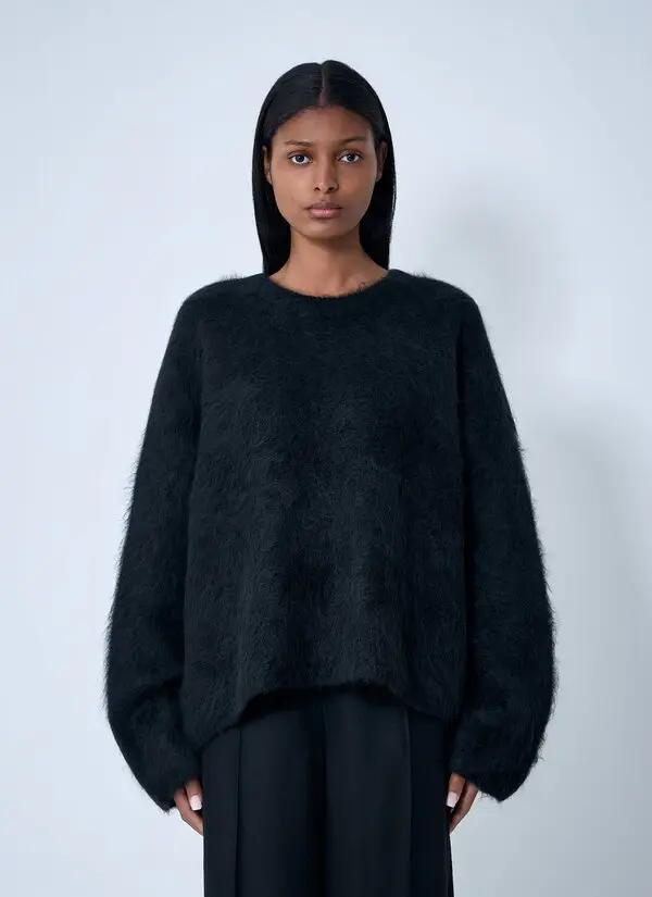 TOTEME Boxy Sweater - Black