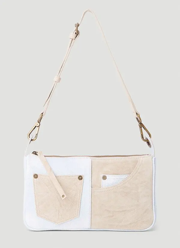 Guess Baguette Shoulder Bag - Beige