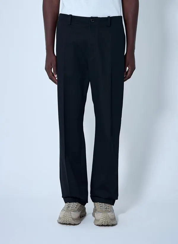 MONCLER X FRGMT HIROSHI FUJIWARA Logo Print Pants - Black