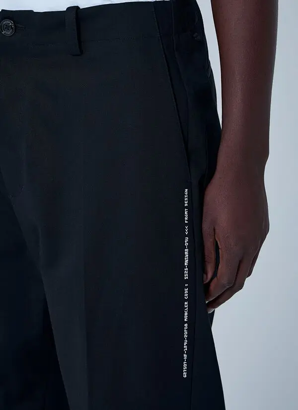 MONCLER X FRGMT HIROSHI FUJIWARA Logo Print Pants
