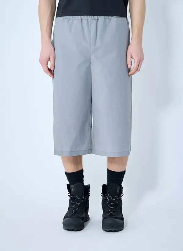 RIER Poplin Bermuda Shorts - Grey