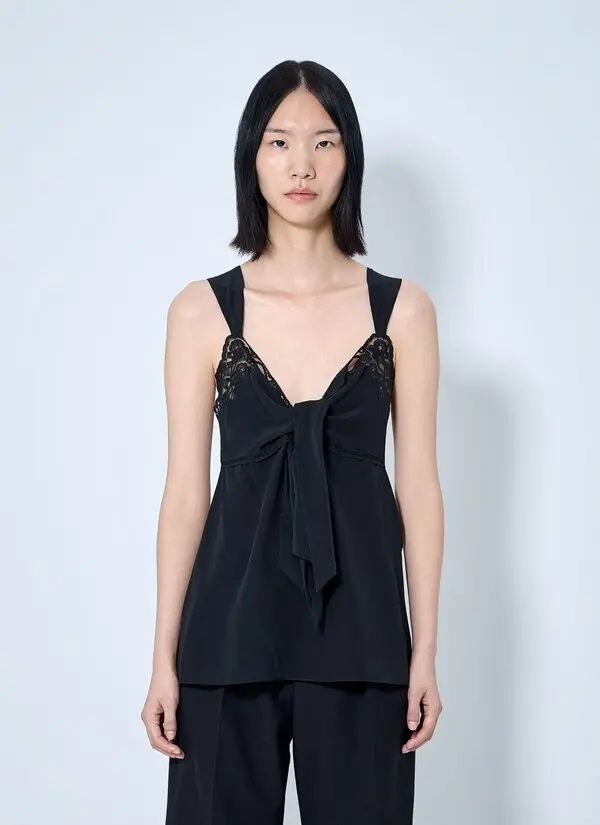 Chloé Lace-trim Silk Crêpe Camisole