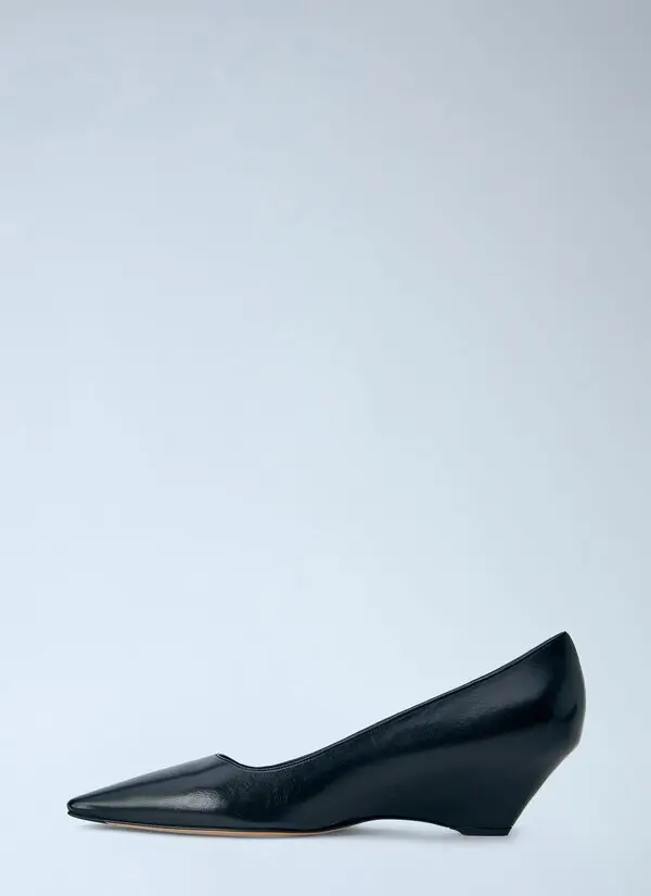 THE ROW Liisa Wedge Heels - Black