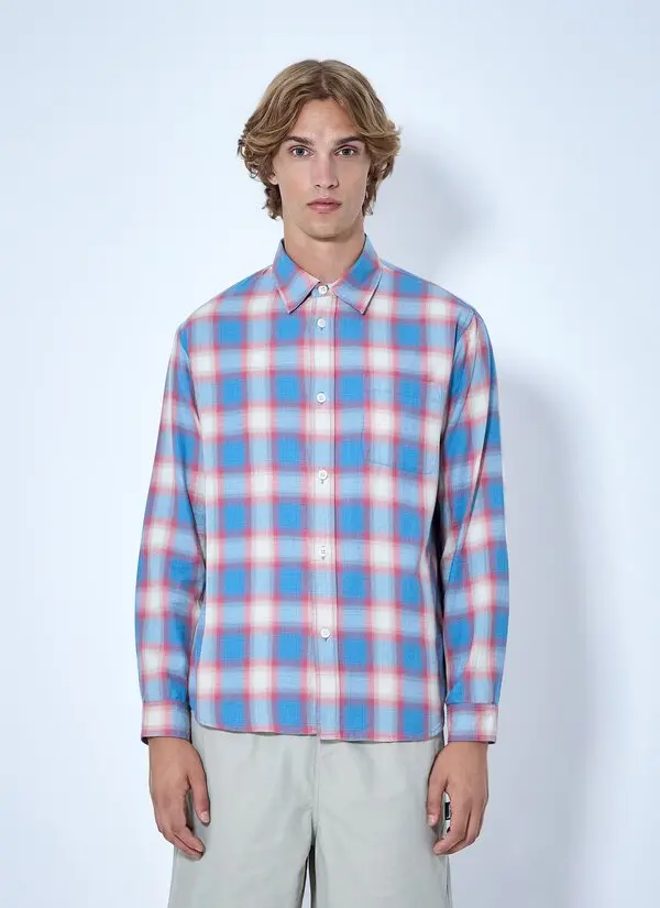 StÜssy Beach Ombre Plaid Shirt - Blue