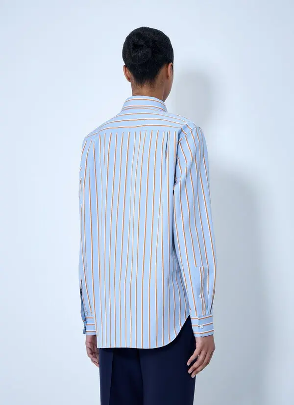 Dries Van Noten Striped Cotton Poplin Shirt