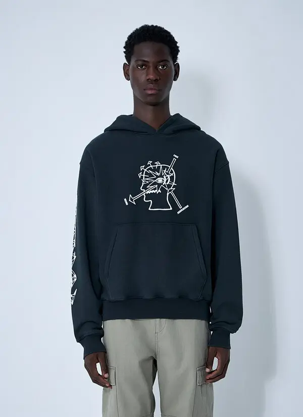 BRAIN DEAD Hooded Sweatshirt - Black