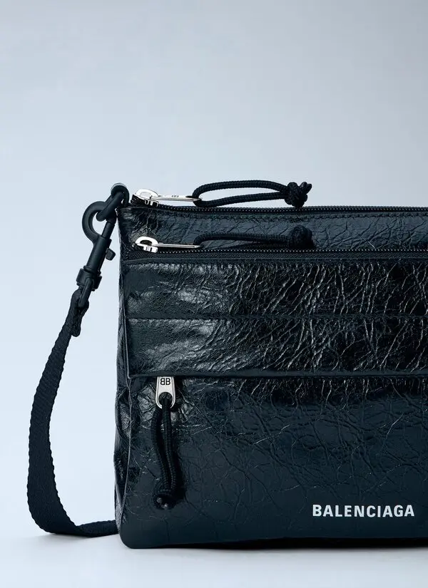 Balenciaga Explorer Double Pouch Messenger Bag