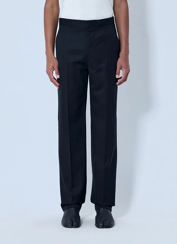 MAISON MARGIELA Wool Tailored Trousers - Black
