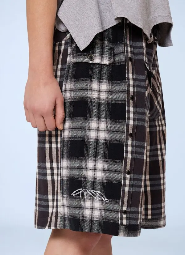 GINA CORRIERI Check Shorts
