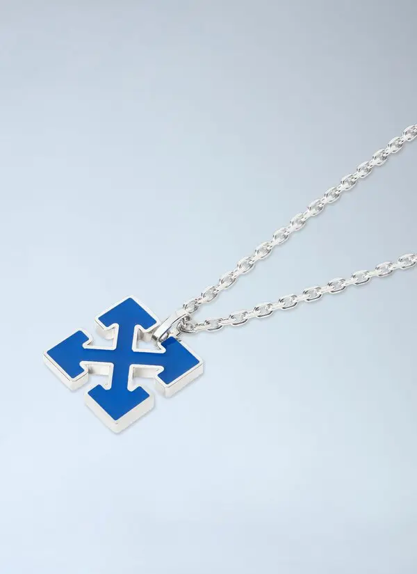 Off-White Enamel Arrow Necklace