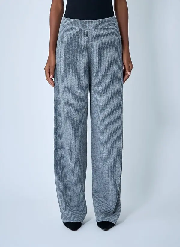 Sportmax Wool-and-cashmere-blend Pants - Grey