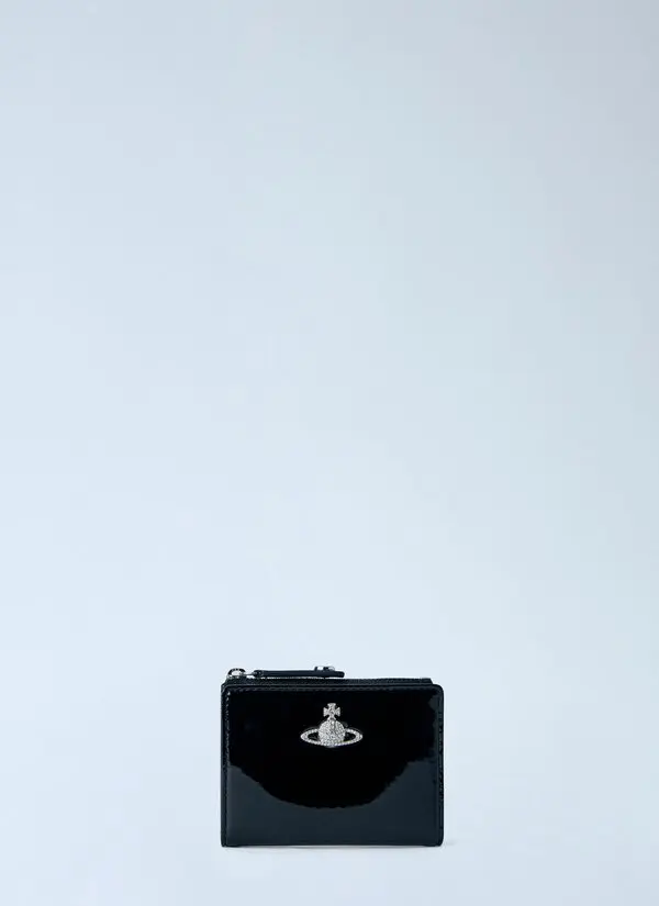 VIVIENNE WESTWOOD Slim Flap Card Holder - Black