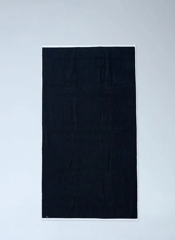 TOTEME Monogram Jacquard Beach Towel - Black