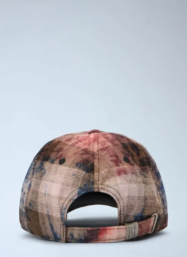 Palm Angels Curved Logo Check Cap