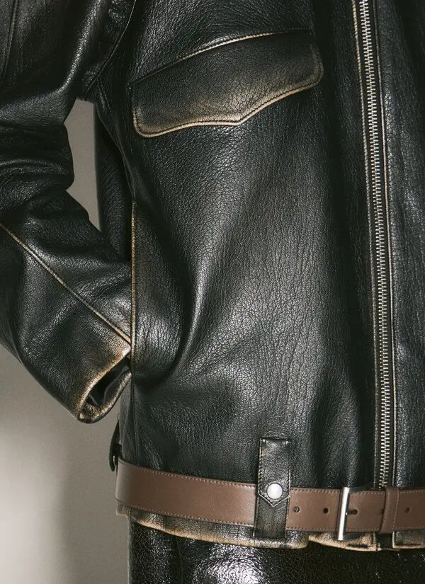 Prada Leather Blouson Jacket