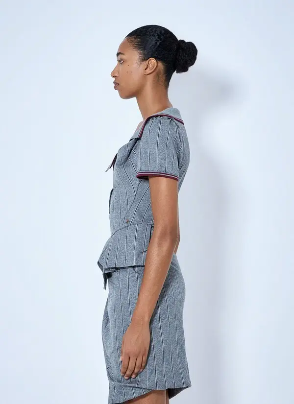 VIVIENNE WESTWOOD Monday Striped Cotton Polo Shirt
