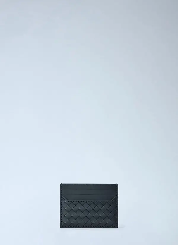 Bottega Veneta Intrecciato Piccolo Card Holder - Black
