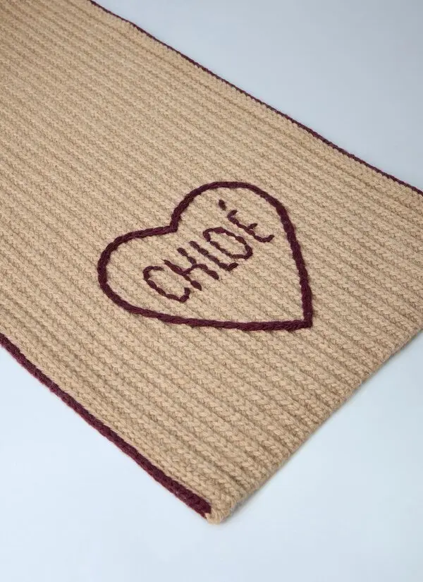 Chloé Encoeur Scarf - Beige