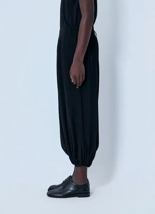 Yohji Yamamoto Pleated Drop-crotch Trousers